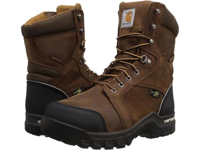 (取寄) カーハート メンズ 8 ウォータープルーフ コンポジット トゥ インターナル メタターサル ガード ワーク ブーツ Carhartt men 8