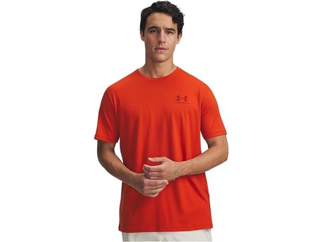 (取寄) アンダーアーマー メンズ スポーツスタイル レフト チェスト ショート スリーブ Under Armour men Sportstyle Left Chest Short Sleeve Surplus Orange/Cinna Red