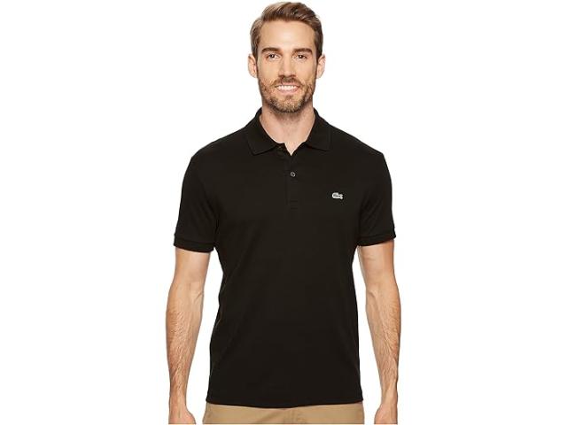 (取寄) ラコステ メンズ ショート スリーブ ジャージ インターロック レギュラー Lacoste men Lacoste Short Sleeve Jersey Interlock Regular Black