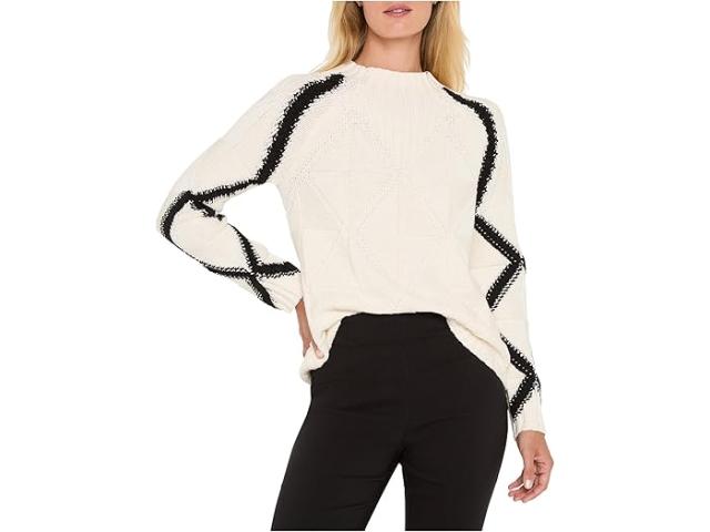 (取寄) ニックゾー レディース ダッシング ダイヤモンズ セーター NIC+ZOE women Dashing Diamonds Sweater Cream Multi