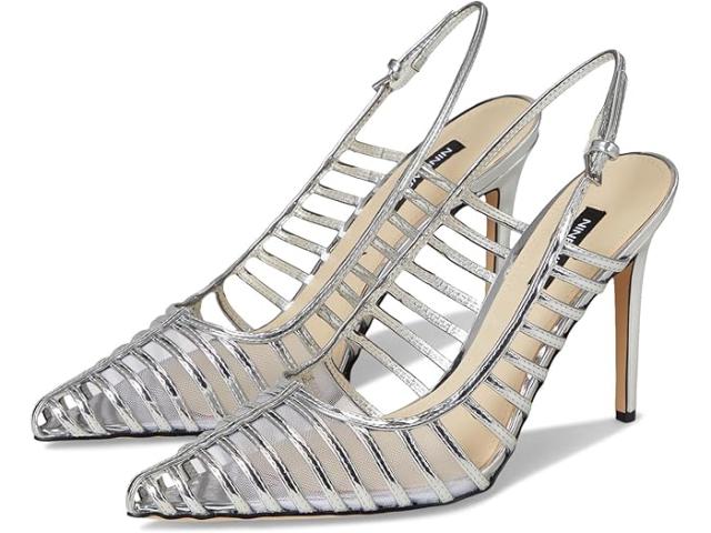 (取寄) ナインウエスト レディース  Nine West women Filane Silver Mirror llic