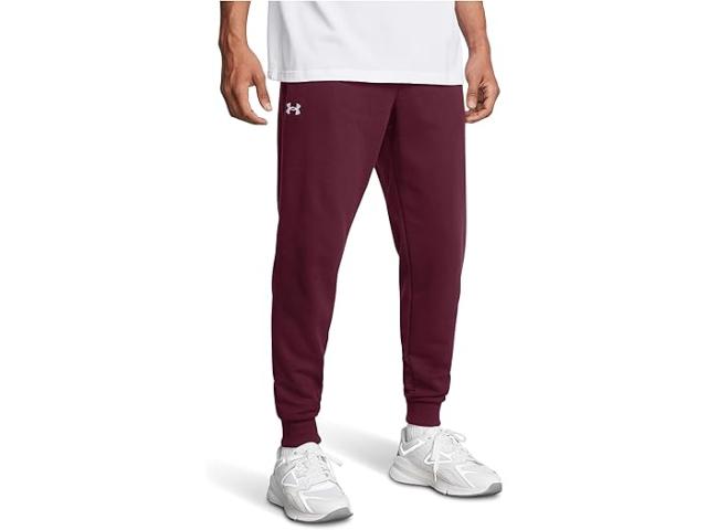 (取寄) アンダーアーマー メンズ ライバル フリース ジョガーズ Under Armour men Rival Fleece Joggers Maroon/White