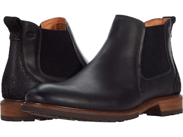 (取寄) フローシャイム メンズ ロッジ プレーン トゥ ゴア ブーツ Florsheim men Lodge Plain Toe Gore Boot Black Crazy Horse