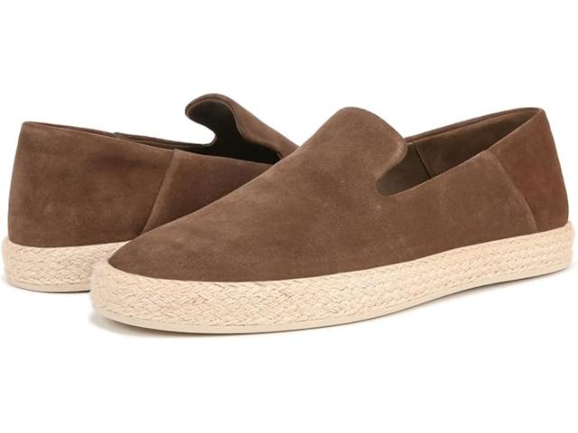 (取寄) ヴィンス メンズ エミット スリッポン エスパドリーユ ローファーズ Vince men Emmitt Slip-On Espadrille Loafers Hickory Brown Suede