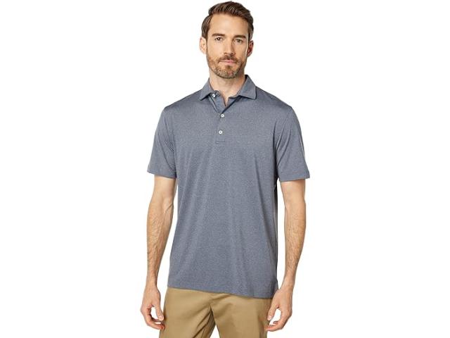 (取寄) ジョニーオー メンズ バーディ パフォーマンス ゴルフ ポロ johnnie-O men johnnie-O Birdie Performance Golf Polo Heather Black