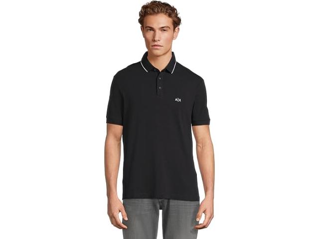 (取寄) アルマーニエクスチェンジ レディース エッセンシャル スリム ロゴ ポロ Armani Exchange women Essential Slim Logo Polo Deep Navy