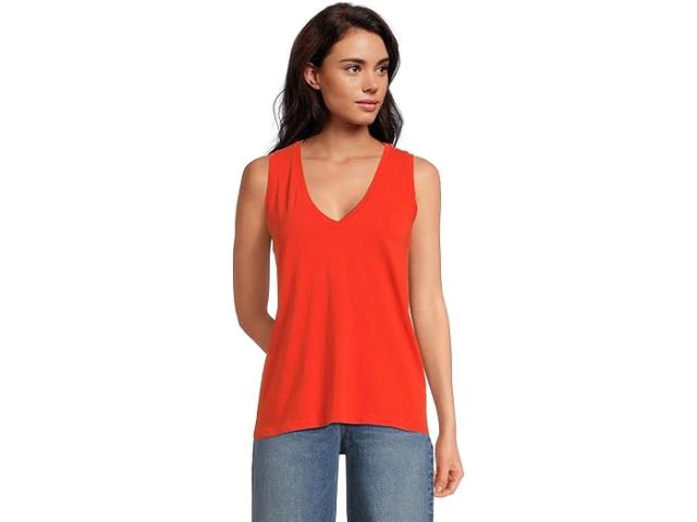 (取寄) メイドウェル レディース ノースサイド Vネック タンク Madewell women Northside Vneck Tank Bright Flame