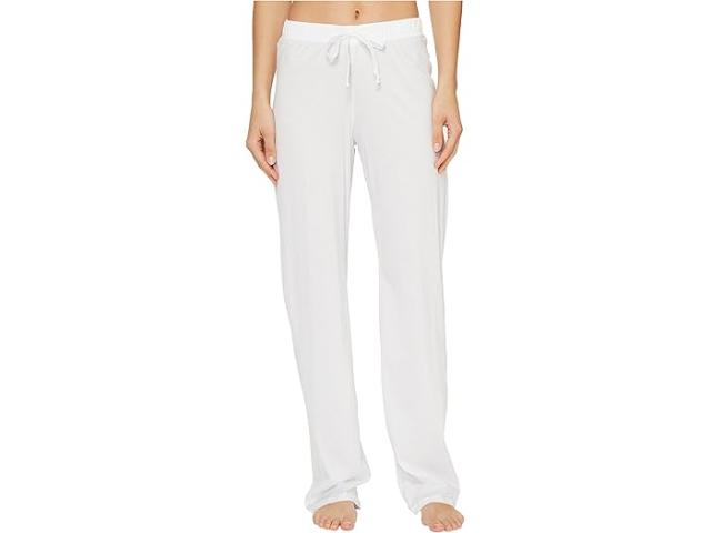 (取寄) ハンロ レディース コットン デラックス ドローストリング ロング パンツ Hanro women Cotton Deluxe Drawstring Long Pants White