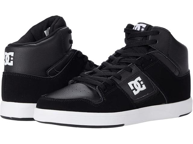 (取寄) DC メンズ キュア カジュアル ハイ-トップ スケート シューズ スニーカー DC men Cure Casual High-Top Skate Shoes Sneakers Black/White
