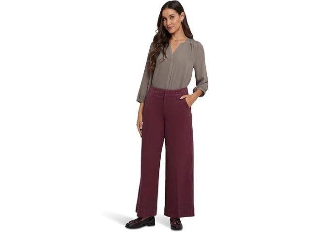 (取寄) エヌワイディージェイ レディース モナ ワイド レッグ トラウザー ジーンズ NYDJ women Mona Wide Leg Trouser Jeans Sienna Red