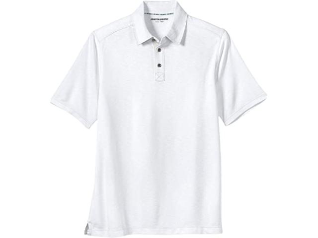 (取寄) ジョンストン&マーフィー メンズ ビンテージ スラブ ポロ Johnston & Murphy men Johnston & Murphy Vintage Slub Polo White