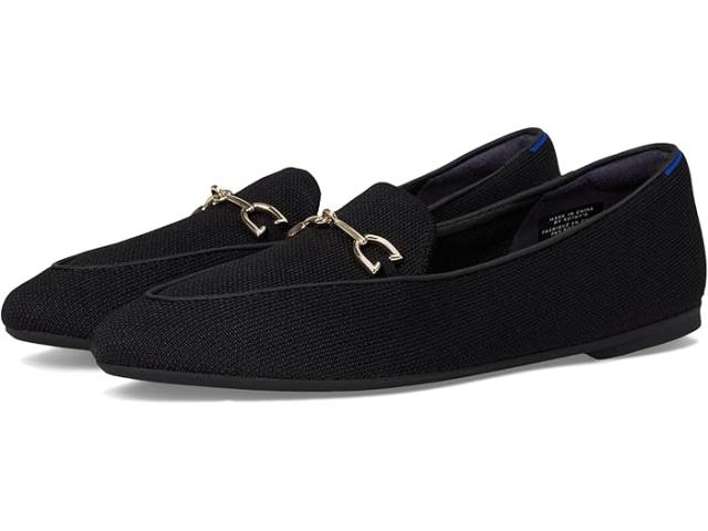 (取寄) レディース ザ ダブル ビット ローファーズ Rothy's women The Double Bit Loafers Black