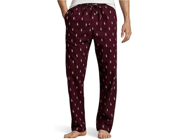 (取寄) ラルフローレン メンズ フランネル Pj パンツ Polo Ralph Lauren men Flannel PJ Pants Wine