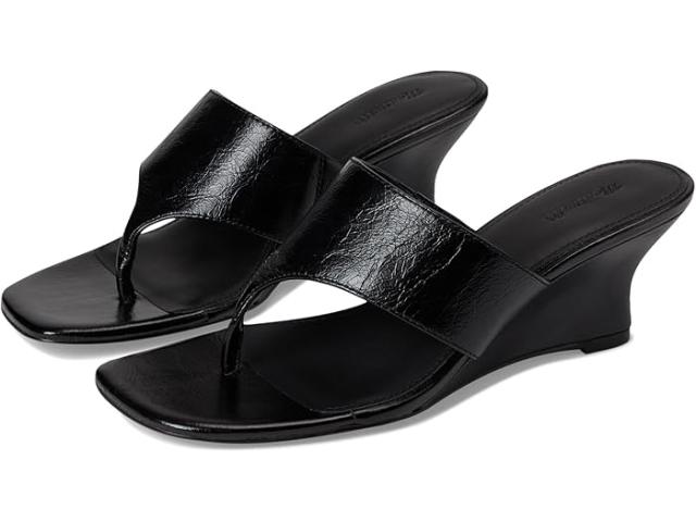 (取寄) メイドウェル レディース リース トング ウェッジ Madewell women Reese Thong Wedge True Black