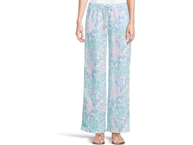 (取寄) リリー ピュリッツァー レディース ブロウリー リネン パンツ Lilly Pulitzer women Brawley Linen Pants Multi Via Del Mar