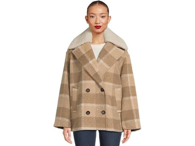 (取寄) リーバイス レディース ウール ブレンド ピーコート Levi's women Wool Blend Peacoat Camel Combo