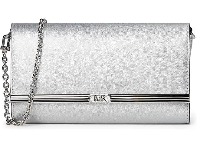 (取寄) マイケルコース レディース モナ ラージ イースト/ウエスト クラッチ MICHAEL Michael Kors women Mona Large East/West Clutch Silver
