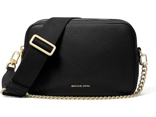 (取寄) マイケルコース レディース ブライアント ミディアム ダブル ジップ チェイン カメラ クロスボディ MICHAEL Michael Kors women Bryant Medium Double Zip Chain Camera Crossbody Black 2
