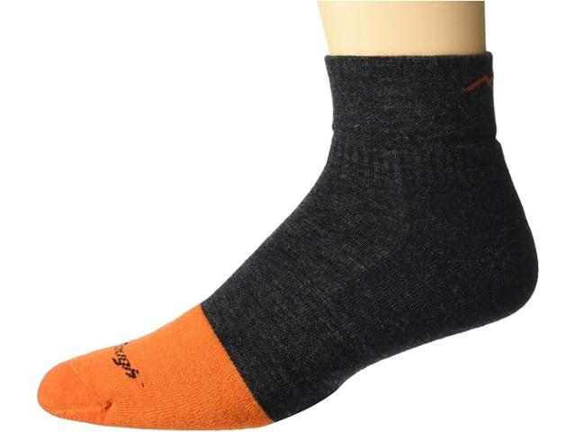 (取寄) ダーンタフバーモント メンズ 1/4 スティーリー ミッドウエイト ウィズ クッション W/ フル カッシュ トゥ ボックス Darn Tough Vermont men 1/4 Steely Midweight with Cushion w/ Full Cush Toe Box Graphite