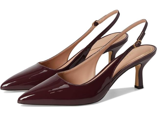 (取寄) コールハーン レディース スリング バック パンプス Cole Haan women Hansell Sling Back Pumps Black Garnet Patent Leather