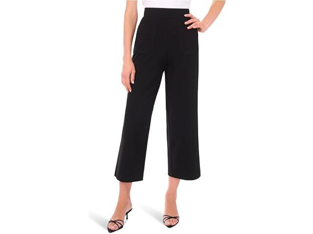 (取寄) ヴィンスカムート レディース プル-オン フロント ポケット パンツ Vince Camuto women Pull-On Front Pocket Pants Rich Black