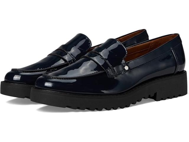 (取寄) フランコ サルト レディース カサンドラ Franco Sarto women Cassandra Navy Patent Synthetic