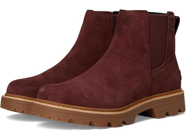 (取寄) ソレル レディース レベル RD チェルシー ウォータープルーフ SOREL women Revel Rd Chelsea Waterproof Redwood/Gum 10