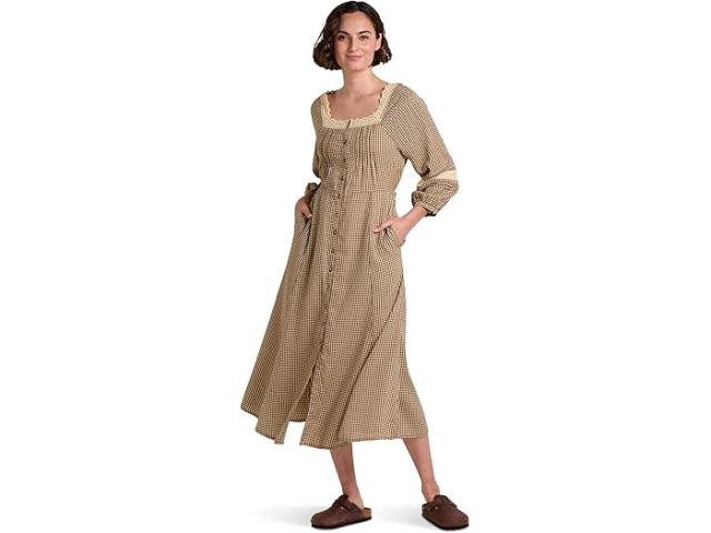 (取寄) トードアンドコー レディース マンザナ スクエア ネック ロング スリーブ ドレス Toad&Co women Manzana Square Neck Long Sleeve Dress Partridge Gingham