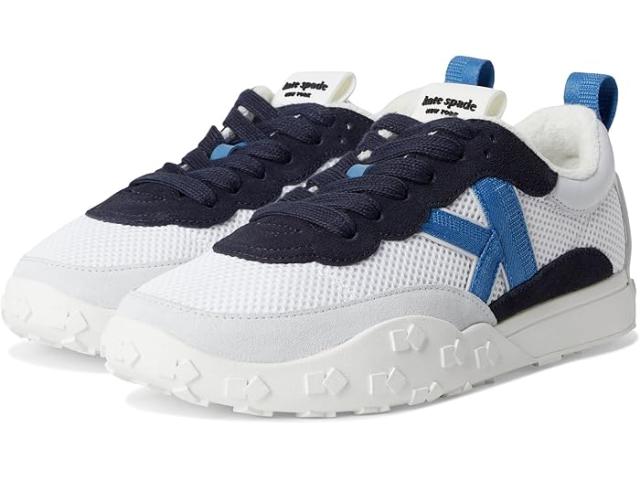 (取寄) ケイトスペード レディース K アズ イン ケイト レース アップ スニーカー Kate Spade New York women K As In Kate Lace Up Sneakers True White/Captain Navy Multi