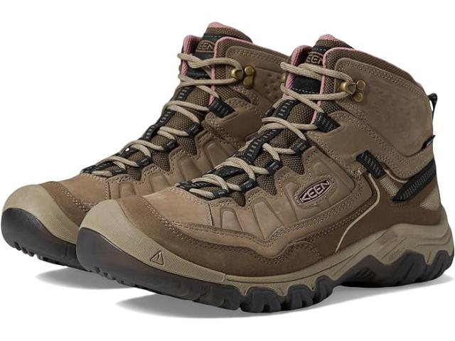 (取寄) キーン レディース ターギー 4 ミッド ハイト デュラブル コンフォタブル ウォータープルーフ KEEN women KEEN Targhee 4 Mid Height Durable Comfortable Waterproof Brindle/Nostalgia Rose