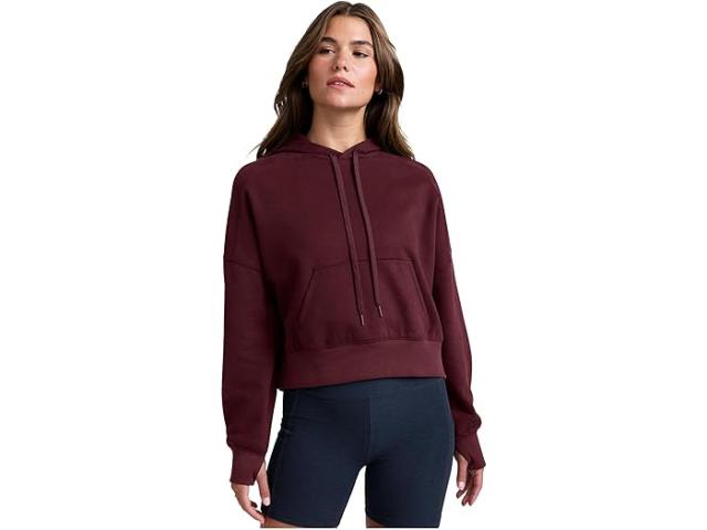 (取寄) ビヨンドヨガ レディース クロップド ブーディ Beyond Yoga women Luxefleece Cropped Hoodie Dark Cherry