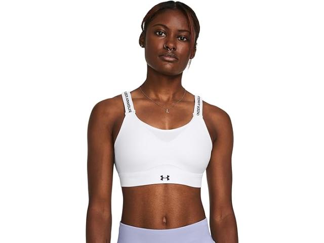 (取寄) アンダーアーマー レディース インフィニティ ハイ インパクト スポーツ ブラ Under Armour women Under Armour Infinity High Impact Sports Bra White/Black
