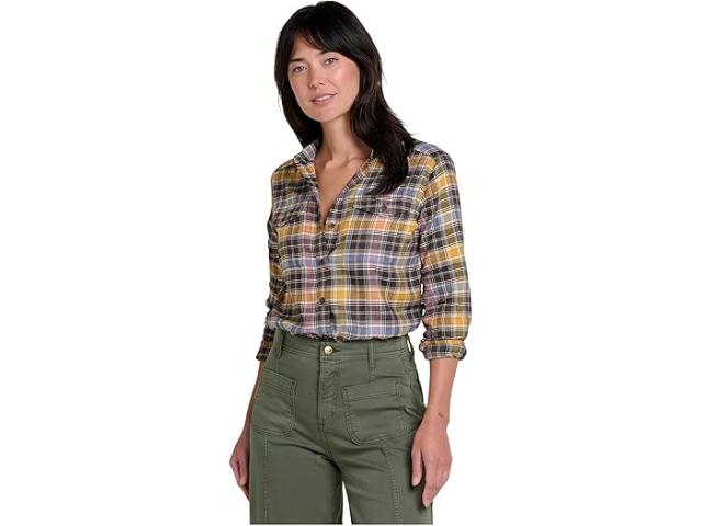 (取寄) トードアンドコー レディース リ-フォーム フランネル ロング スリーブ シャツ Toad&Co women Re-Form Flannel Long Sleeve Shirt Chestnut Check