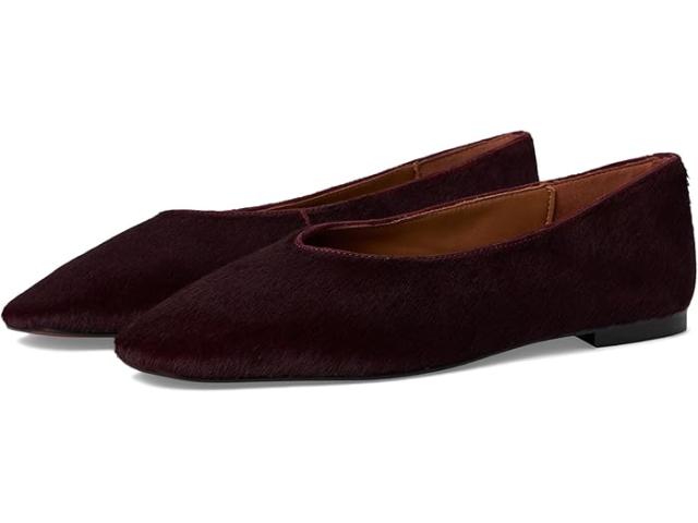 (取寄) メイドウェル レディース セージ バレエ フラッツ - ヘアカーフ Madewell women Sage Ballet Flat - Haircalf Cabernet
