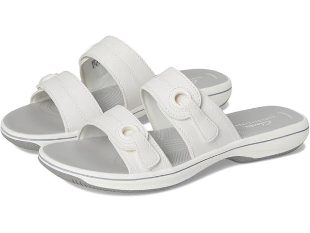 (取寄) クラークス レディース ブリーズ メイ Clarks women Breeze Maye White Synthetic