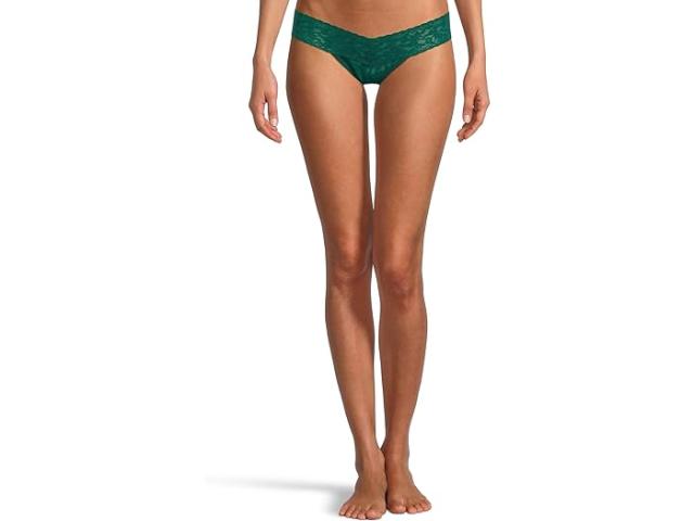 (取寄) ハンキー パンキー レディース シグニチャー レース ロウ ライズ トング Hanky Panky women Signature Lace Low Rise Thong Spruce