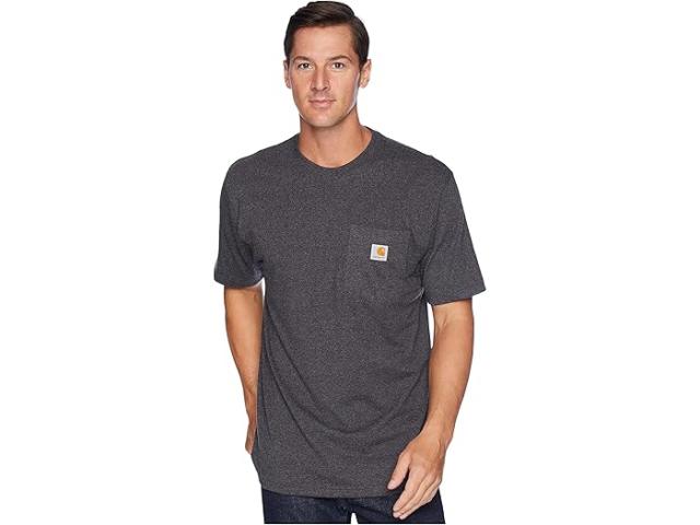 (取寄) カーハート メンズ ルーズ フィット ヘビーウェイト ショート スリーブ ポケット T-シャツ Carhartt men Loose Fit Heavyweight Short Sleeve Pocket T-Shirt Carbon Heather