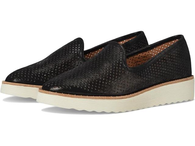 (取寄) ジョンストン&マーフィー レディース ミッツィ パーフェド ヴェニーシャン Johnston & Murphy women Mitzi Perfed Venetian Black Italian llic Suede