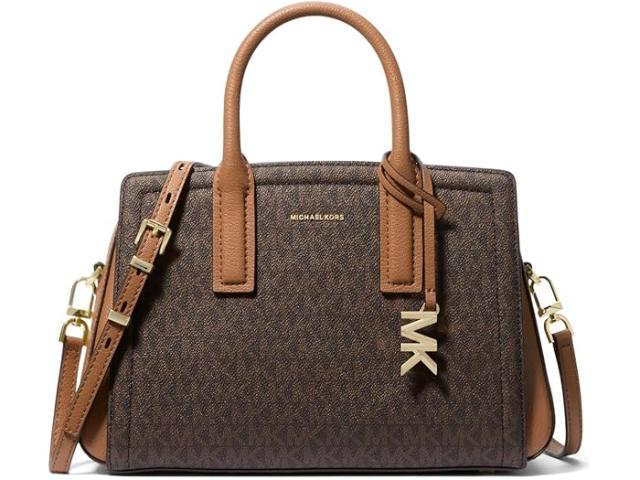 (取寄) マイケルコース レディース ライラ スモール サッチェル MICHAEL Michael Kors women Laila Small Satchel Brown/Acorn