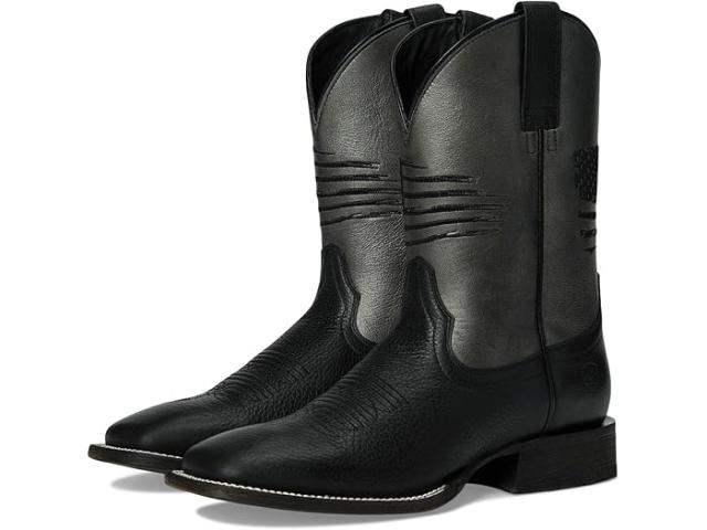 (取寄) アリアット メンズ サーキット パトリオット カウボーイ ブーツ Ariat men Circuit Patriot Cowboy Boots Black Night