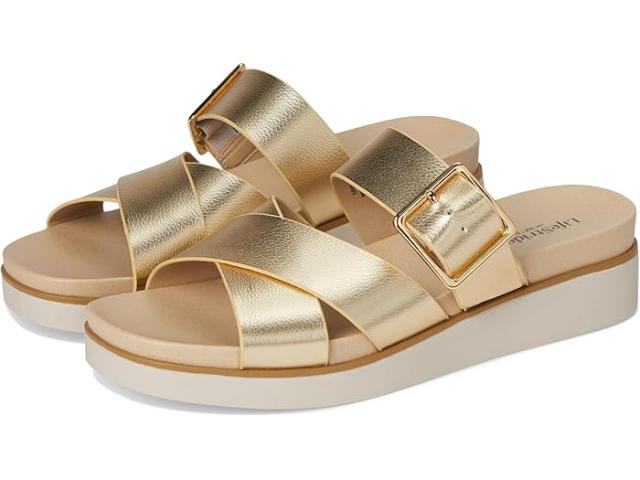 (取寄) ライフストライド レディース ゲットアウェイ LifeStride women Getaway Gold Faux Leather