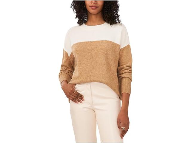 (取寄) ヴィンスカムート レディース エクステンド ショルダー コージー セーター Vince Camuto women Extend Shoulder Colorblack Cozy Sweater Antique White