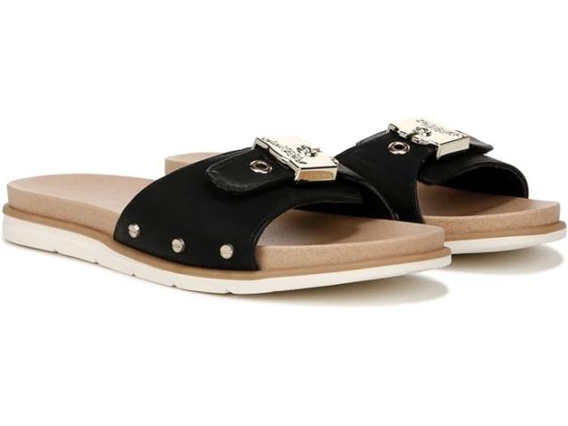 (取寄) ドクターショール レディース ナイス アイコニック フラッツ サンダル Dr. Scholl's women Nice Iconic Flat Sandal Black