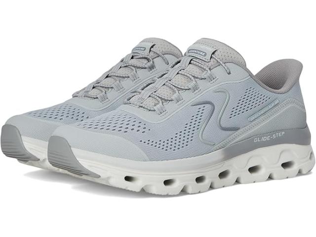 (取寄) スケッチャーズ レディース グライド ステップ ソール ハンズ フリー スリップインズ SKECHERS women Glide Step Sole Hands Free Slip-Ins Light/Grey