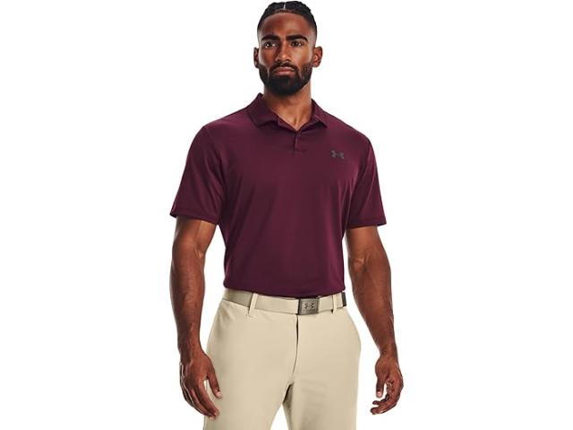 (取寄) アンダーアーマー ゴルフ メンズ パフォーマンス 3.0 ポロ Under Armour Golf men Performance 3.0 Polo Dark Maroon/Pitch Gray