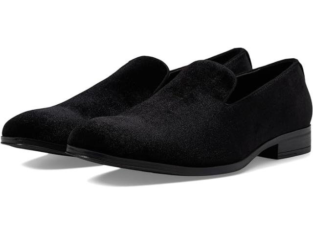 (取寄) ステイシー アダムス メンズ サビアン ベロア スリッポン Stacy Adams men Savian Velour Slip-On Black