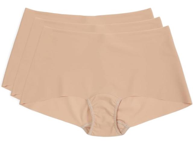 (取寄) ハンキー パンキー レディース ブレスソフト ボーイショーツ 3 パック Hanky Panky women BreatheSoft Boyshort 3 Pack Taupe