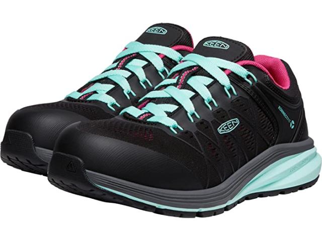 (取寄) キーン ユーティリティ レディース ビスタ エナジー (コンプ トゥ) KEEN Utility women Vista Energy (Comp Toe) Black/Blue Light