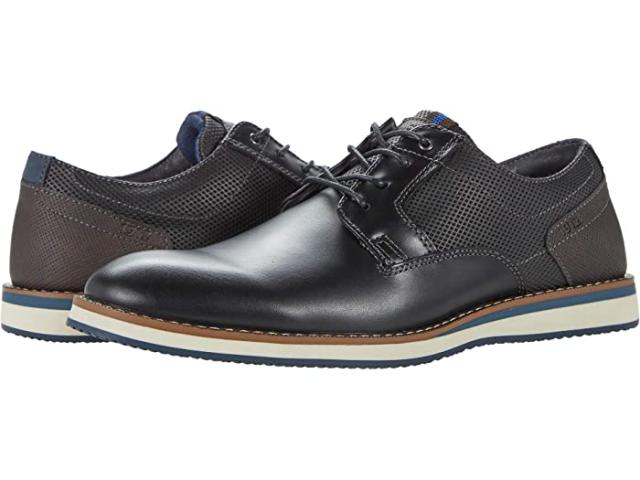 (取寄) ナン ブッシュ メンズ サーキット プレーン トゥ オックスフォード Nunn Bush men  Circuit Plain Toe Oxford Black Multi