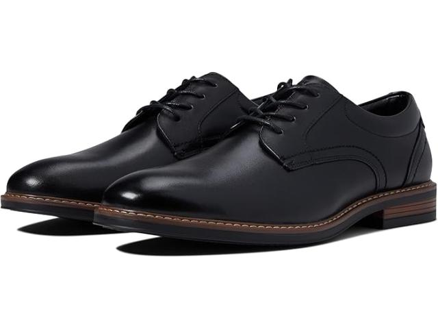 (取寄) ナン ブッシュ メンズ セントロ フレックス プレーン トゥ オックスフォード Nunn Bush men Centro Flex Plain Toe Oxford Black